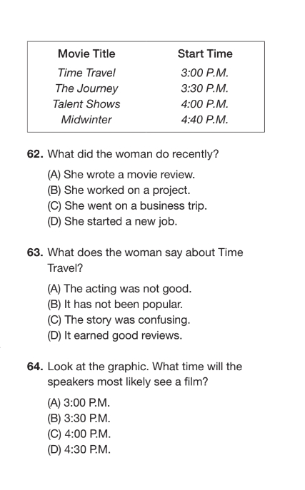 Đạt aim TOEIC với 4 mẹo làm bài thi TOEIC part 3